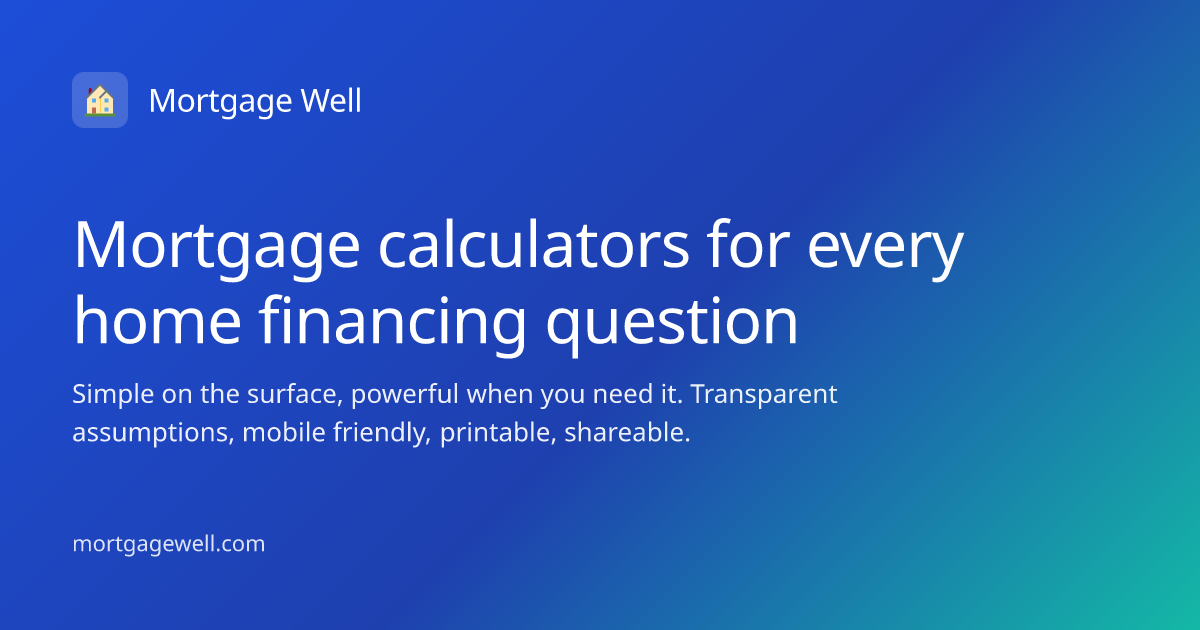 When does PMI go away? · Mortgage Well
